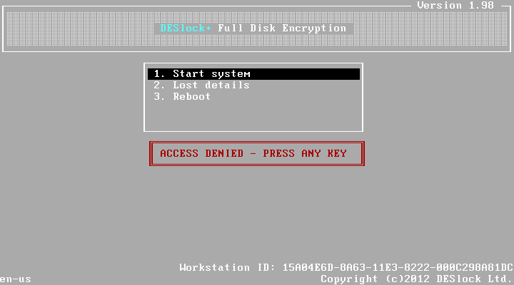 Deslock So starten Sie ein System das Full Disk Encrypted ist - Thomas ...
