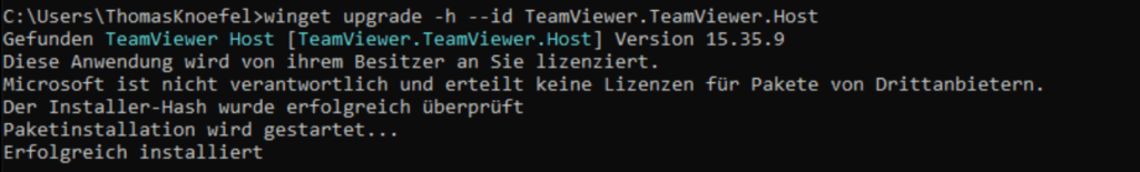 Apps über den Winget-Befehl unter Windows 11 aktualisieren - Thomas knoefel